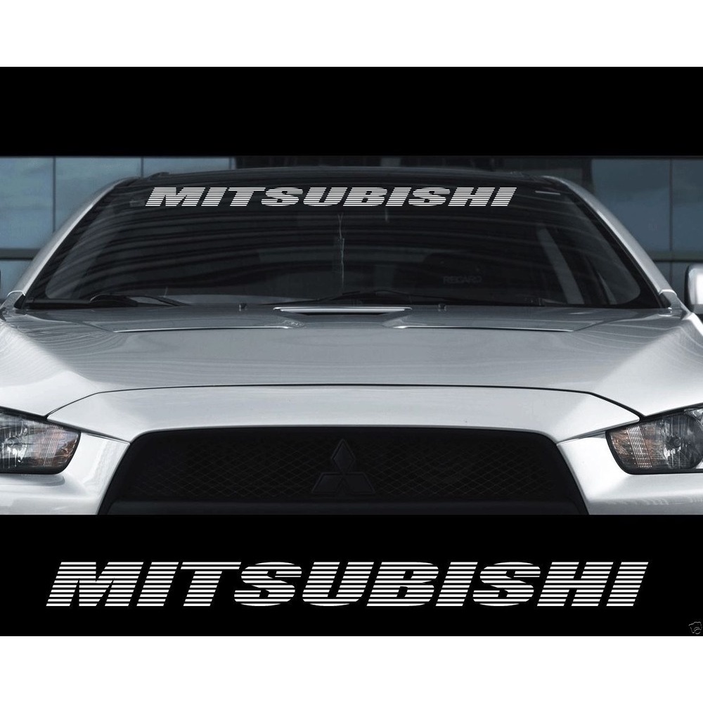 Mitsubishi Windshield Banner Vinyl Decal Sticker | Shopee Philippines