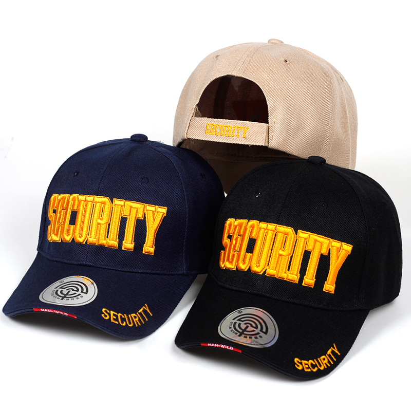 SECURITY Embroidery Baseball Cap for Women Hip Hop Snapback Caps Men ...