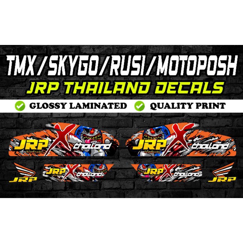 Rusi/Skygo/Tmx/Motoposh (Orange) JRPxThailand Doraemon Decals | Shopee ...