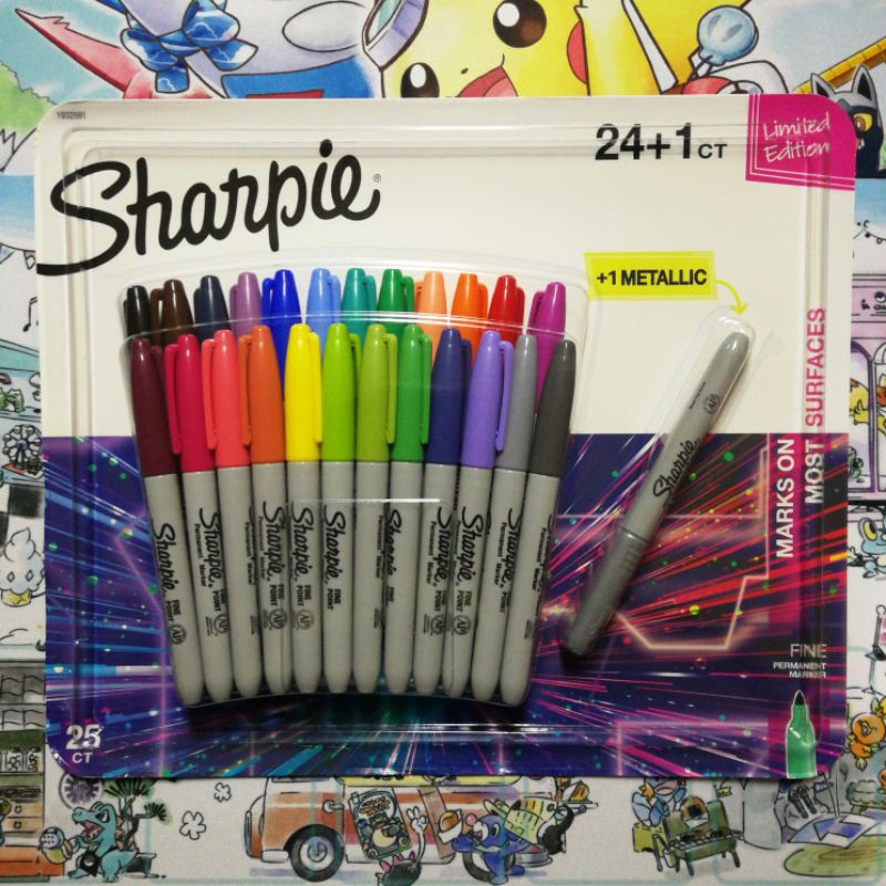 [ FPS INVENTORY SALE ] Sharpie 24+1 Fine Permanent Color Markers Set ...