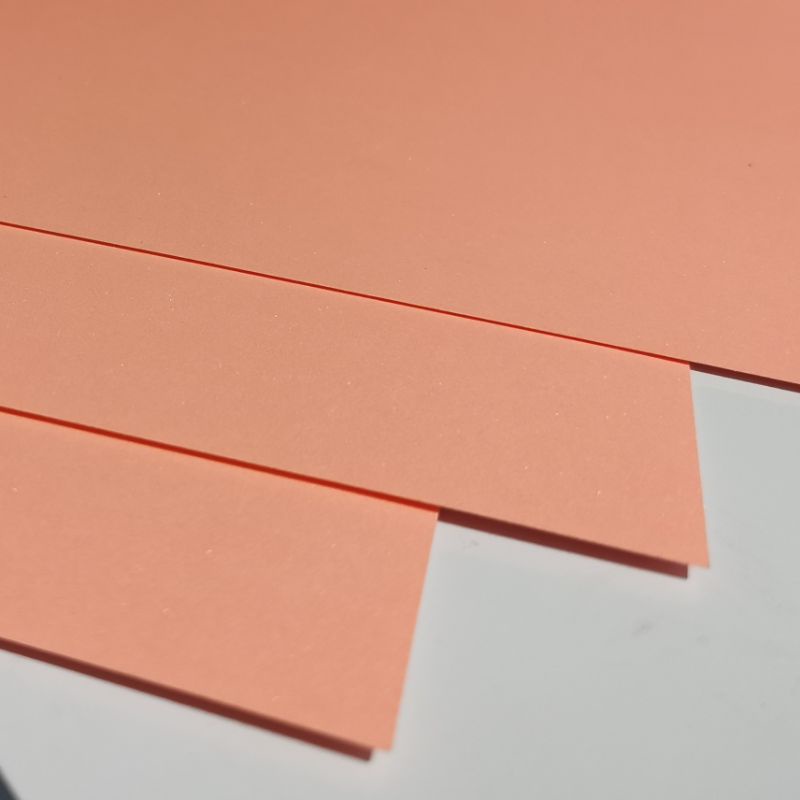10 sheets CORAL PEACH / DARK PEACH SPECIALTY BOARDS / CARDSTOCK FOR ...
