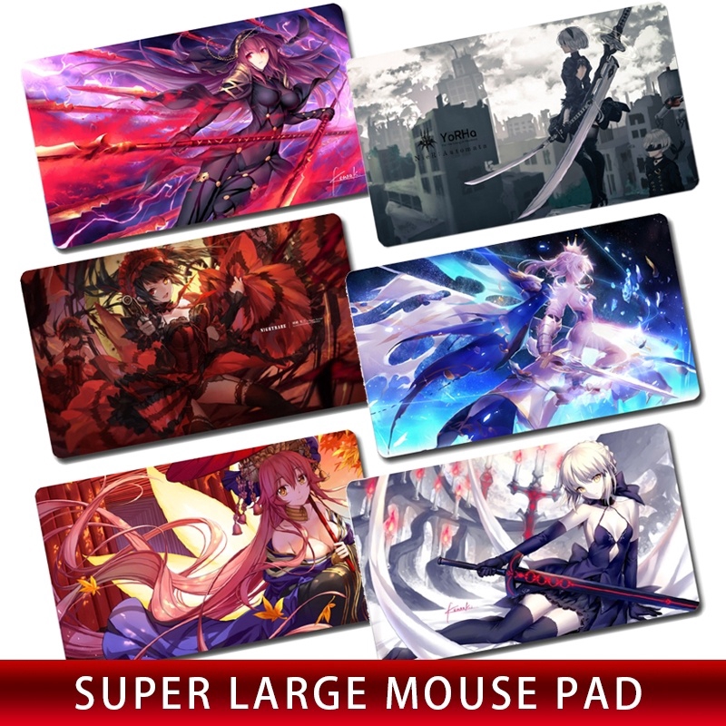 FGO Saber NieR Large Keyboard Mouse Pad Computer Desk Mat | Shopee ...