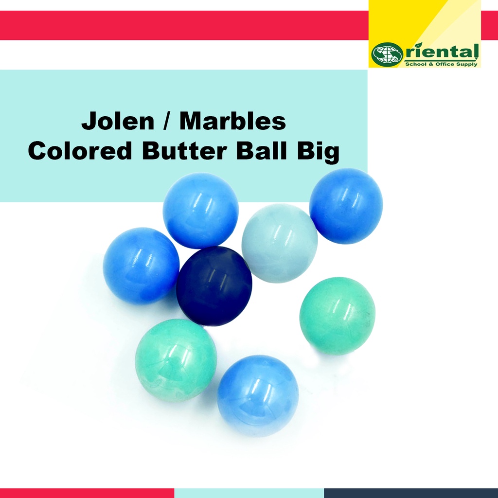 Jolen / Marbles - Colored Butter Ball Big | Shopee Philippines