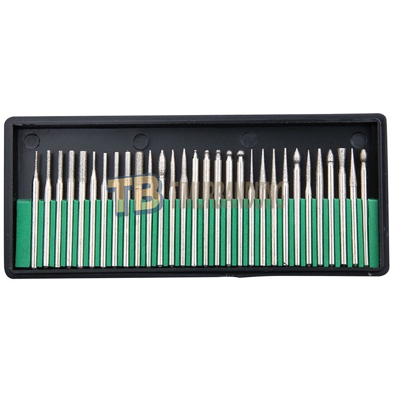 30 Pcs Diamond Point Tuner Drill Bit - Mounted Pointer Diamond | Shopee ...
