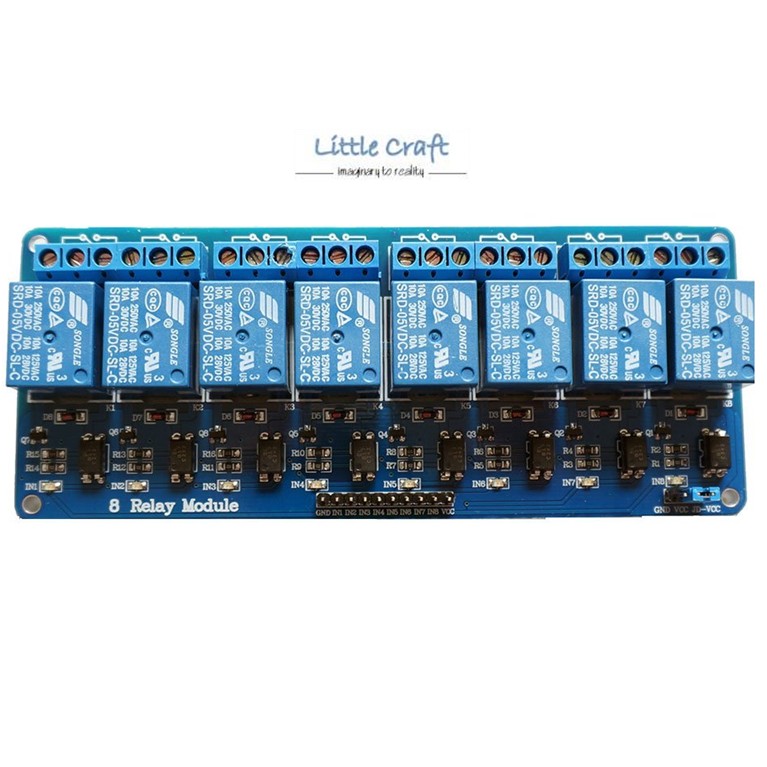 8 Channel Isolated 5V Relay Module For Arduino, Robotics, Respberry ...