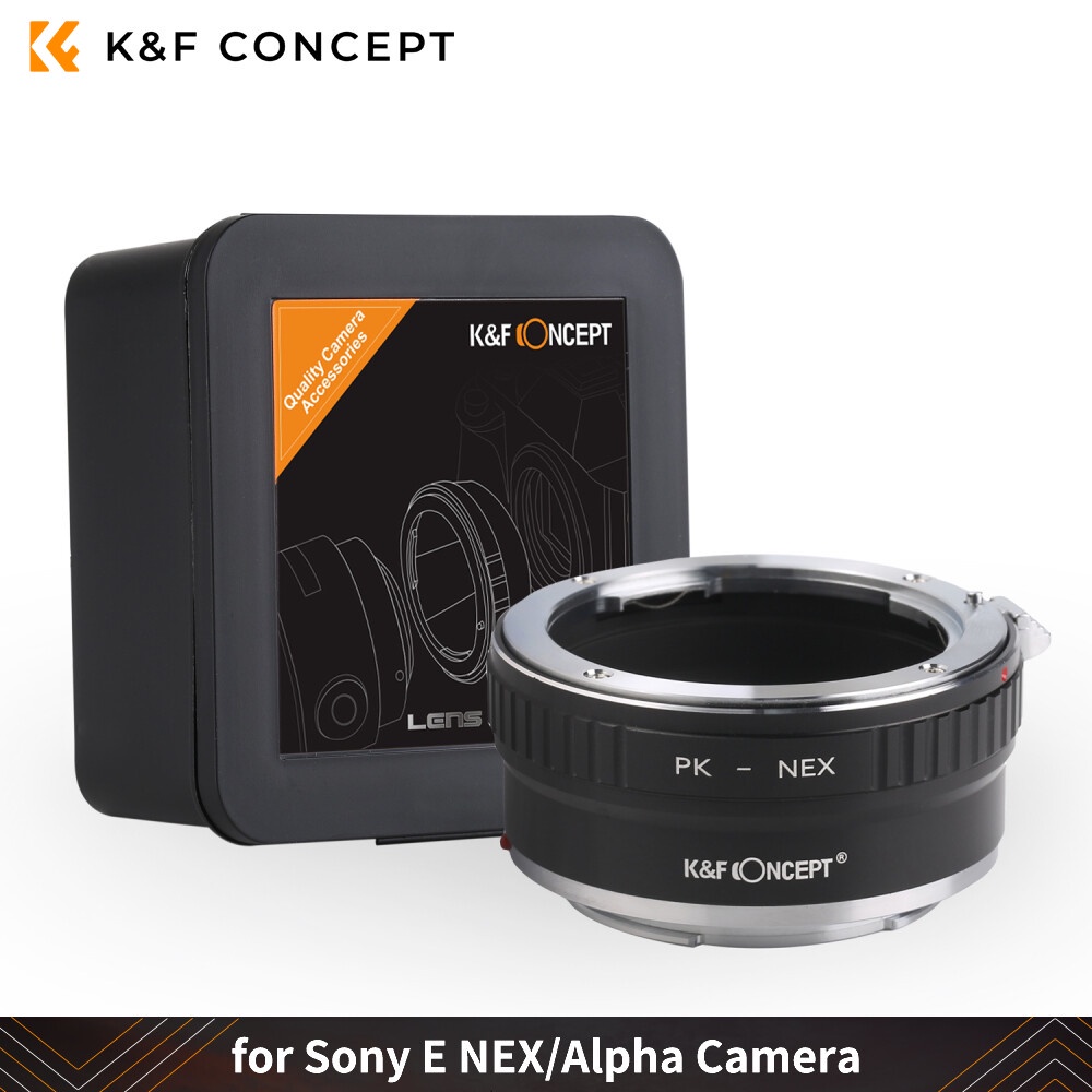 K&F Concept Lens Mount Adapter NIK/EOS/QBM/NIK(G)/PK Mount Lens to Sony E NEX/Alpha Mount Camera ...