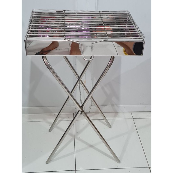 Stainless Bbq griller Barbecue Ihawan, Uling Charcoal folding type,COD ...