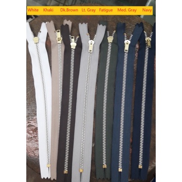 8" YKK zipper nickel/silver slider by dozen zippers 12 pcs | Shopee ...