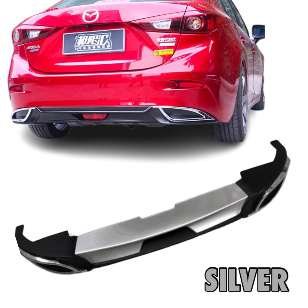 COS 2014 2015 2016 2017 Mazda M3 Car Rear Bumper Diffusers Lip Spoiler ...