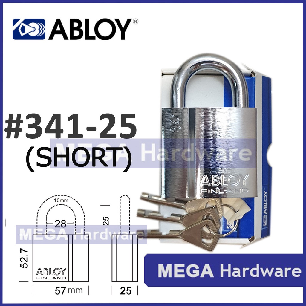 Abloy Original Padlock Heavy Duty PL330/50 or PL 330/25 or PL341/50 or ...