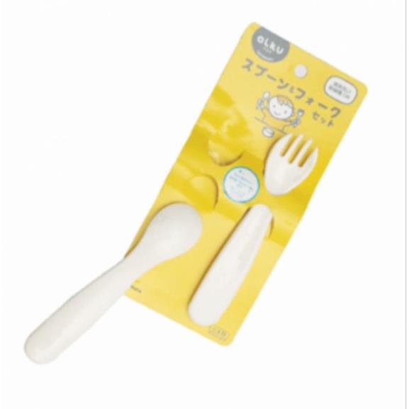 Lightning Plastic Spoons And Forks For Baby Food Alku - Inomata Japan ...