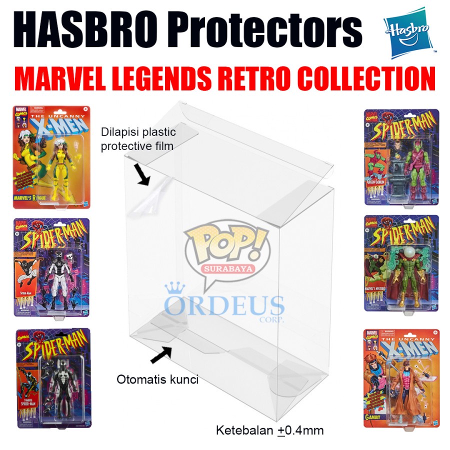 Hasbro Marvel Legends Retro Vintage Protector Case Acid-Free Protector ...