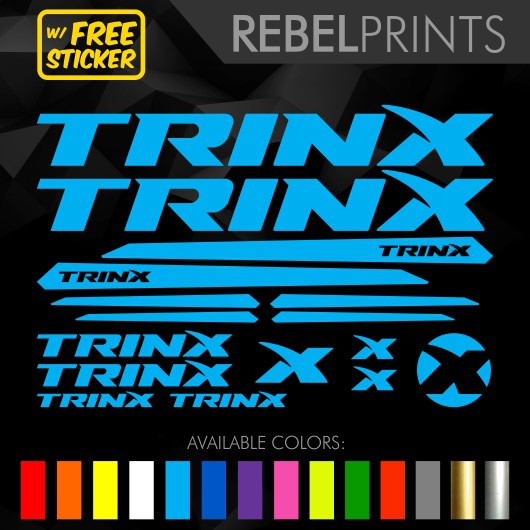 TRINX Design 1 Sticker Decal Vinyl for Mountain Bike and Road Bike ...
