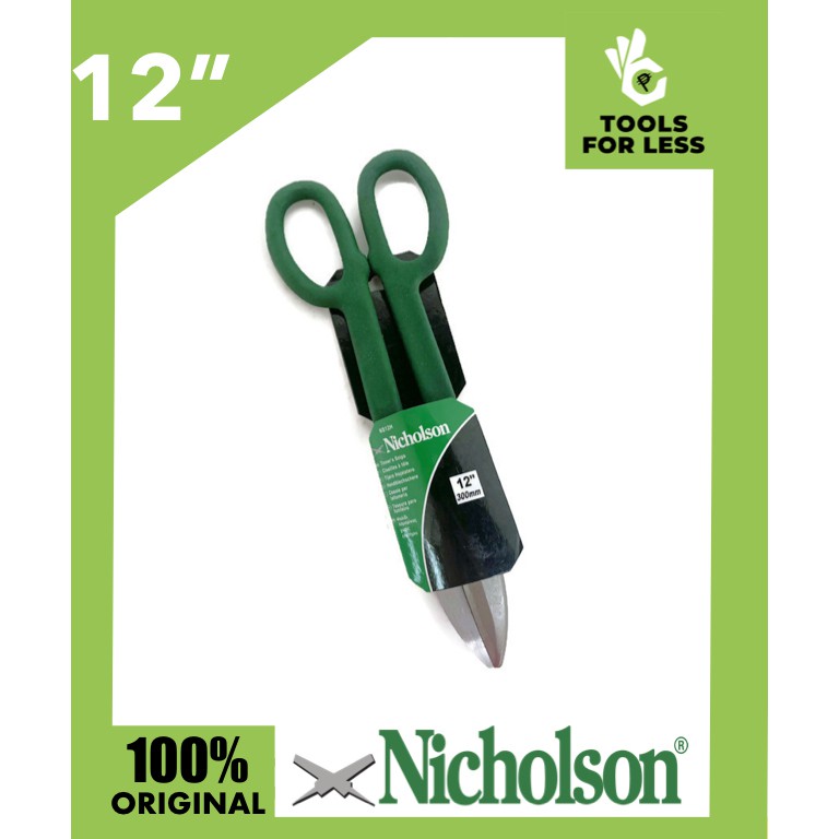 Nicholson Tin Snip Gunting Yero 12" | Shopee Philippines