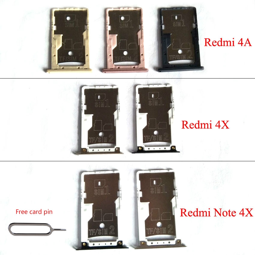 New for Xiaomi Redmi 4A 4x note 4x SIM SD card adapter tray slot holder ...