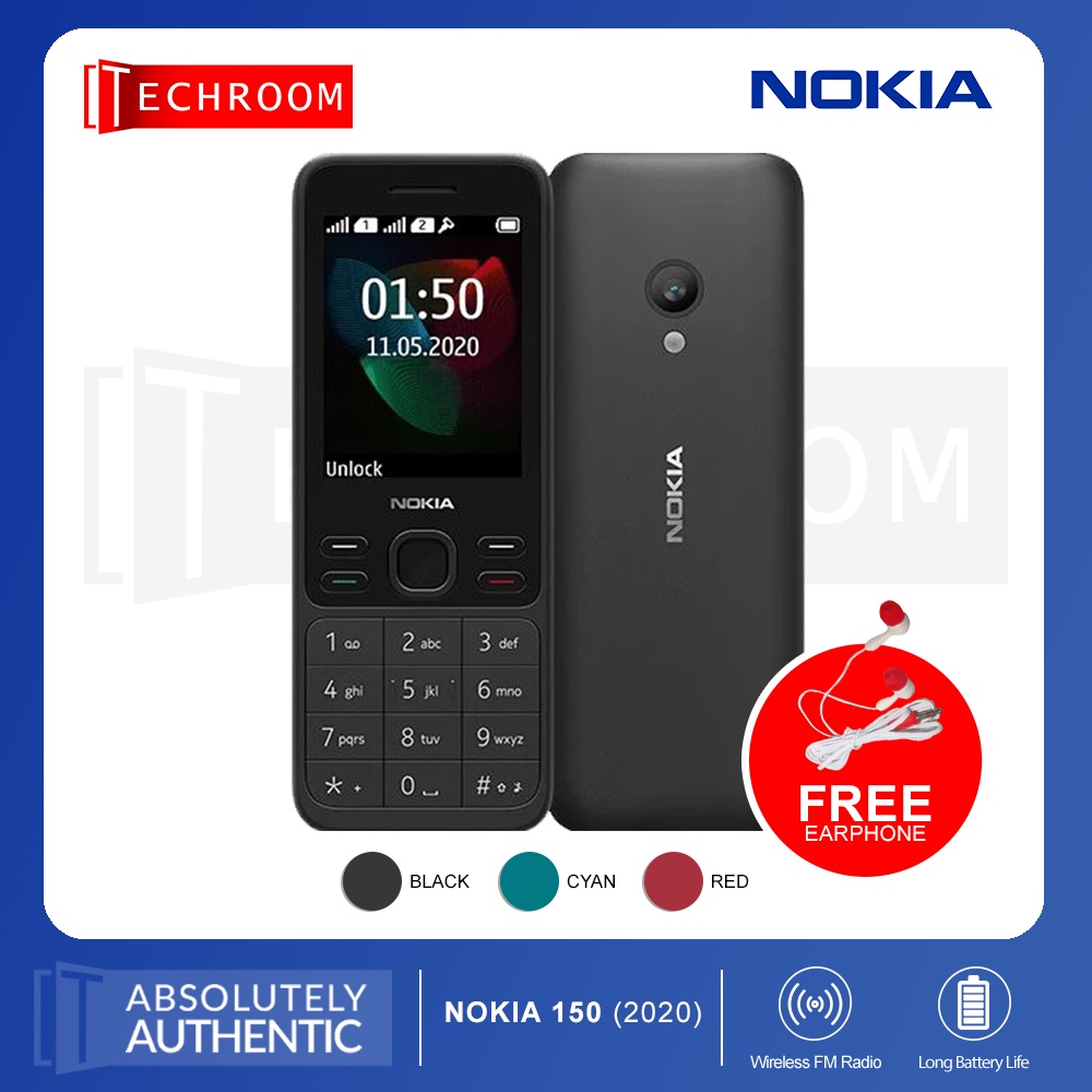 NEW NOKIA 150 (2020) TA-1235 Dual Sim | Wireless FM Radio | VGA Camera ...