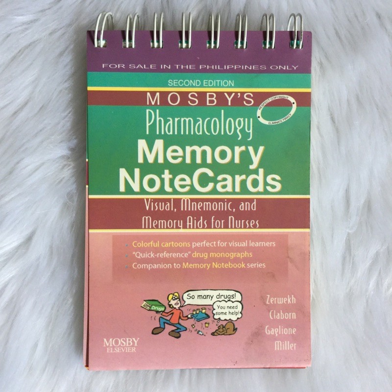 BRAND NEW Mosby’s Pharmacology Memory Note Cards: Visual, Mnemonic, and ...