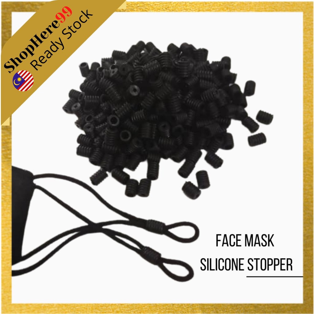 10pcs Face mask stopper silicone ear loop rope cord lock | Shopee ...