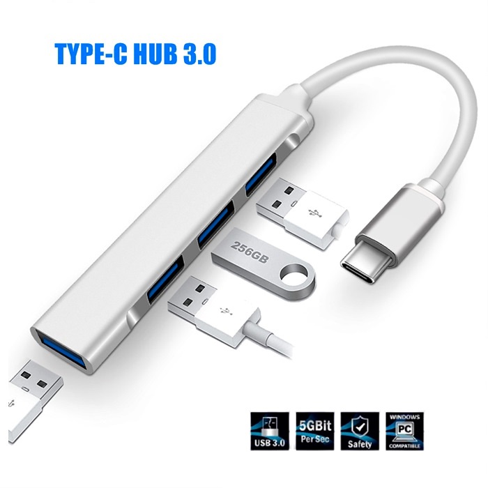 USB 3.0 hub four-in-one aluminum multi-channel OTG adapter USB extender ...