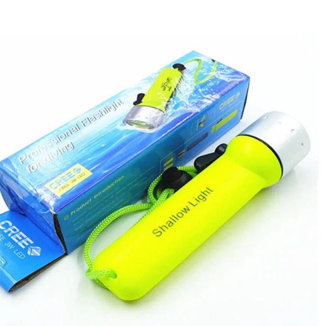 Outdoor Long Shot Waterproof Flashlight Diving Flashlight | Shopee ...