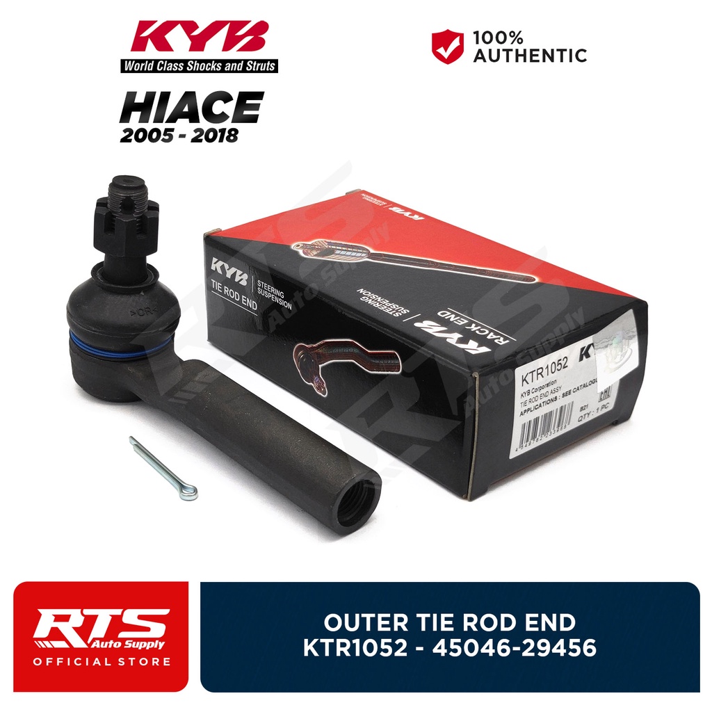 KYB Outer Tie Rod End for Toyota Hiace 2005-2018 KTR1052 / 45046-29456 ...