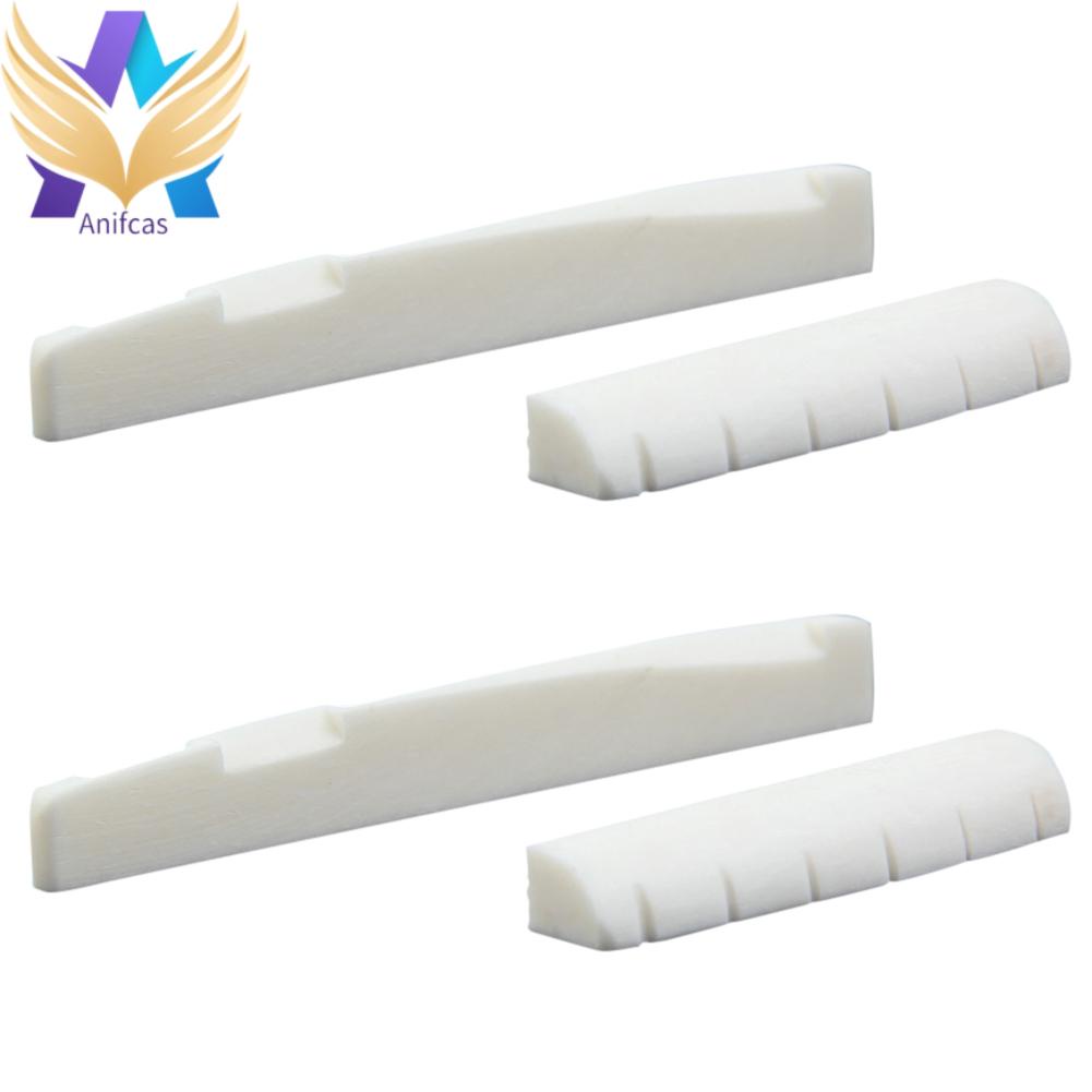 4pcs Bone Guitar Bridge Nut Saddle 6 String Guitar Musical Instrument ...