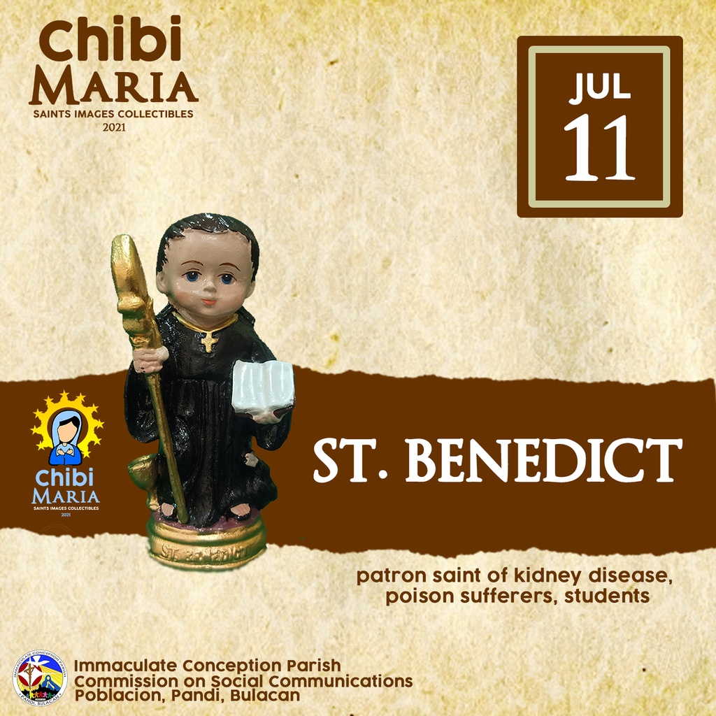 Chibi Saint - Saint Benedict | Shopee Philippines