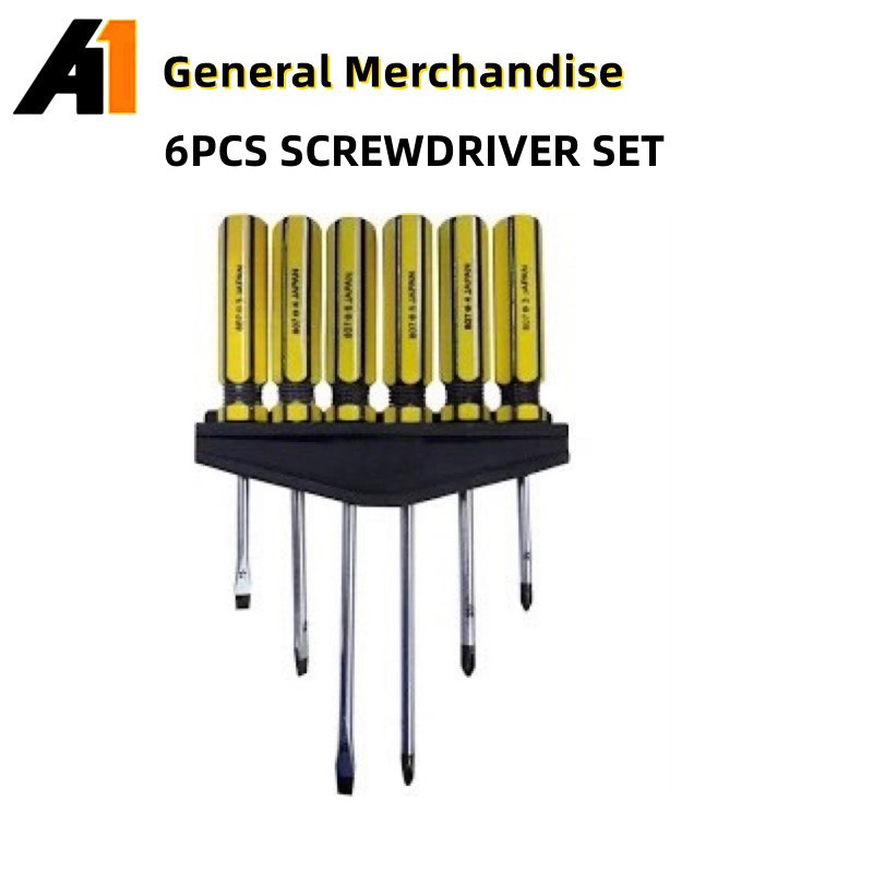 A1 TOOLS Cod 6pc screw driver set chrome vanadium steel | Shopee ...