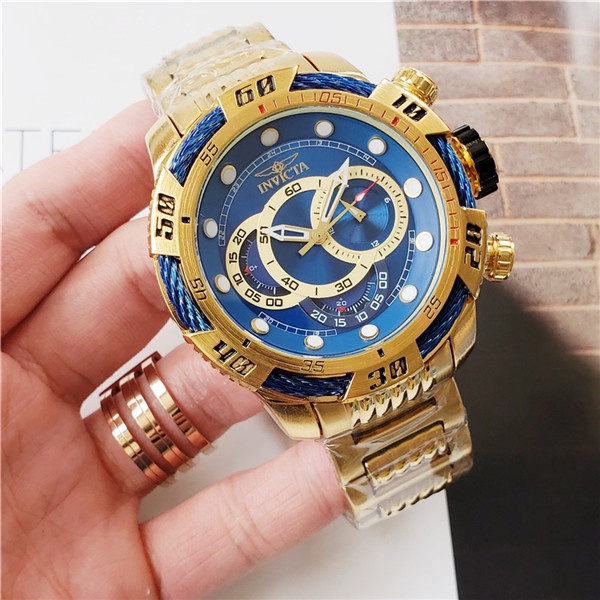 INVICTA Fashion Casual Mens Quartz Watch Calendar Waterproof ...