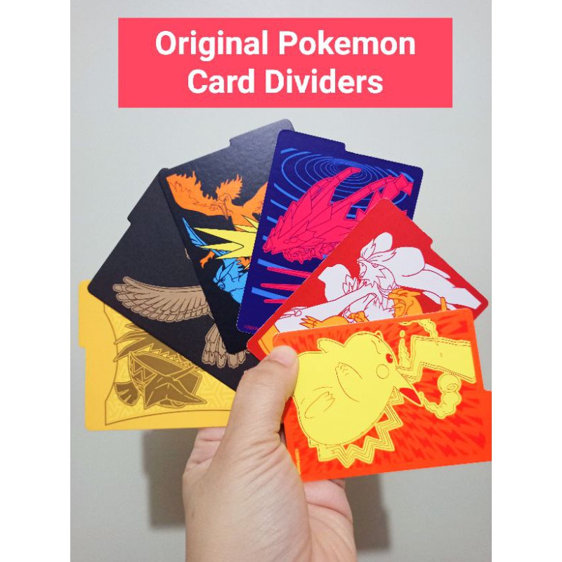 Original Pokemon Card Dividers ( 4pcs per set) | Shopee Philippines