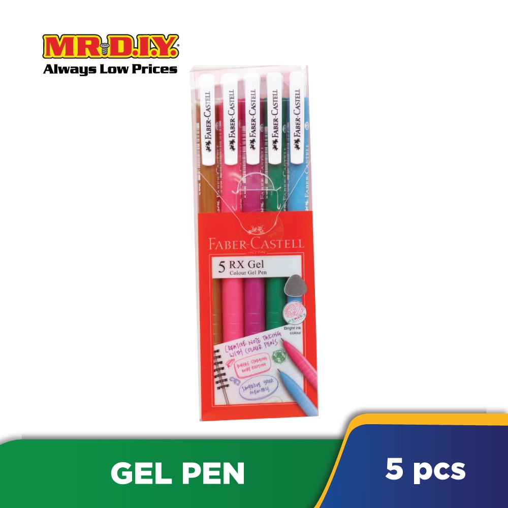Faber-Castell RX Colour Gel Pen (5 pieces) | Shopee Philippines