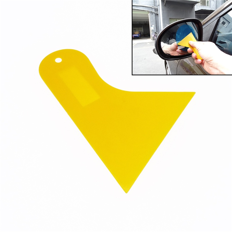 1 Pc Yellow Car Window Film Bubble Scraper Big Small Sticker Applicator ...