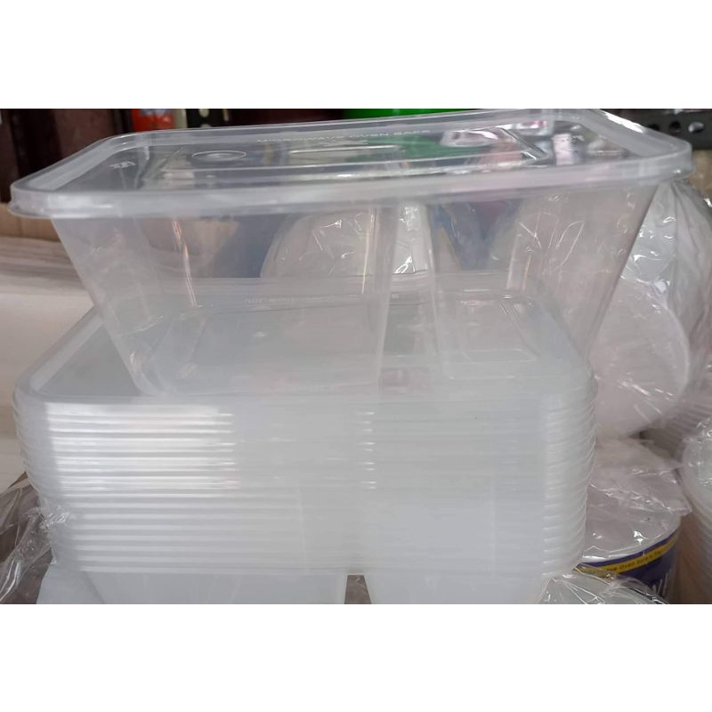 Microwave Safe Container Rectangular-Split | Shopee Philippines