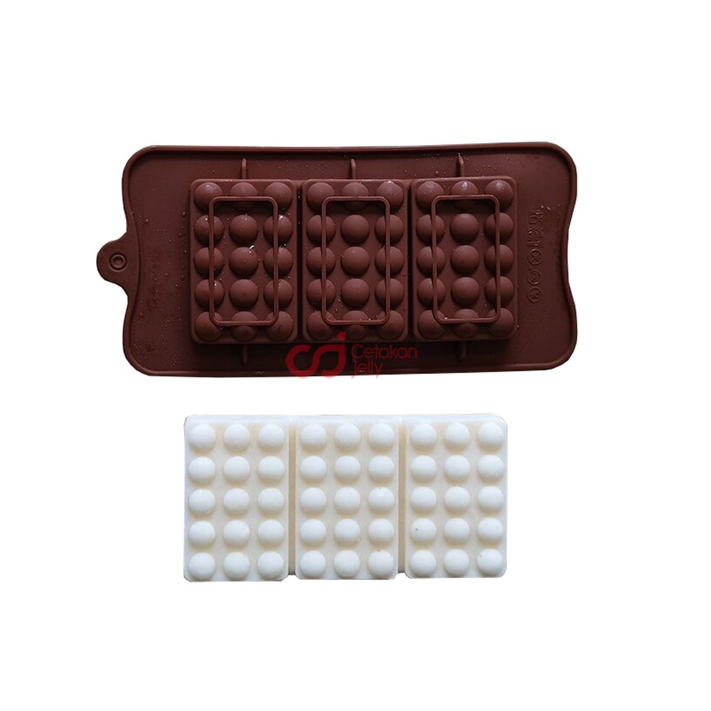 CJ Chocolate Jelly Praline Gummy Mold DIY Choco Dot Bar 3 Cav | Shopee ...