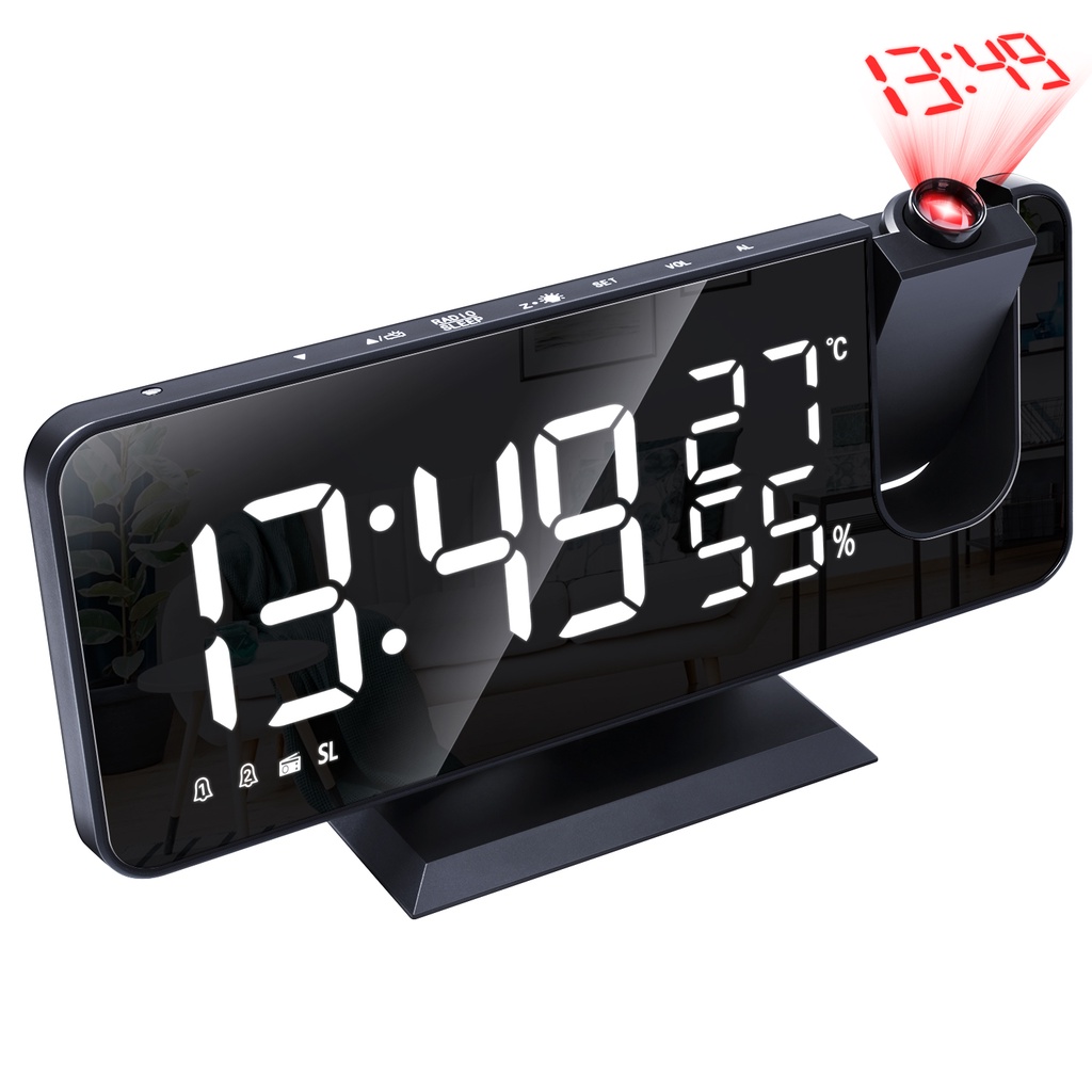 LED Digital Alarm Clock Watch Table Electronic Desktop Clocks USB Wake ...
