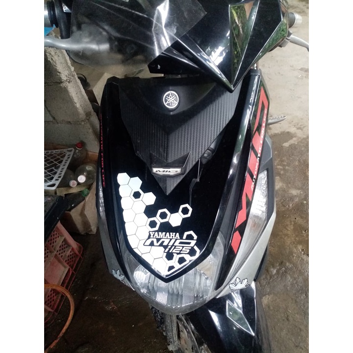 yamaha MIO i125 Front Panel Cutout Sticker actual size (waterproof ...
