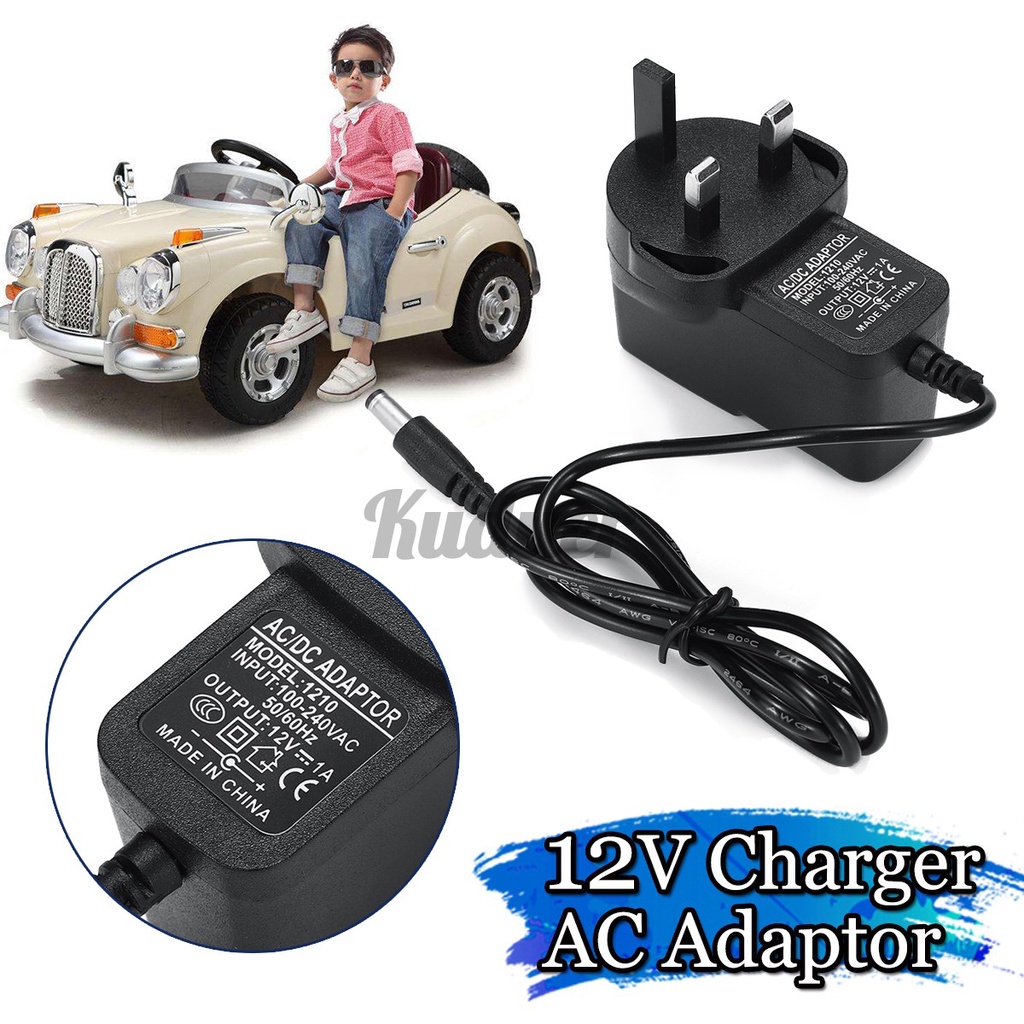 12V 1A Ride On Car Charger AC Adapter For Kids Electric Ride On Car ...