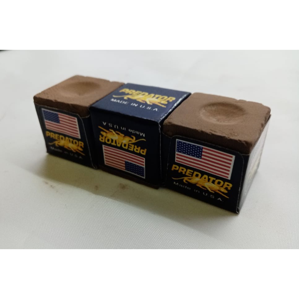 3pcs. Predator Brown Chalk for Billiard Cue Stick ( tisa ng tako ng ...