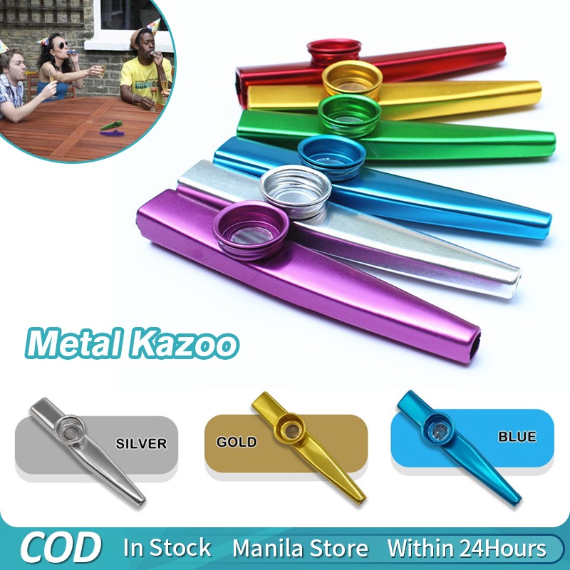 Metal Kazoo 3 Colors Kazoos Musical Instruments for Instrument Music ...