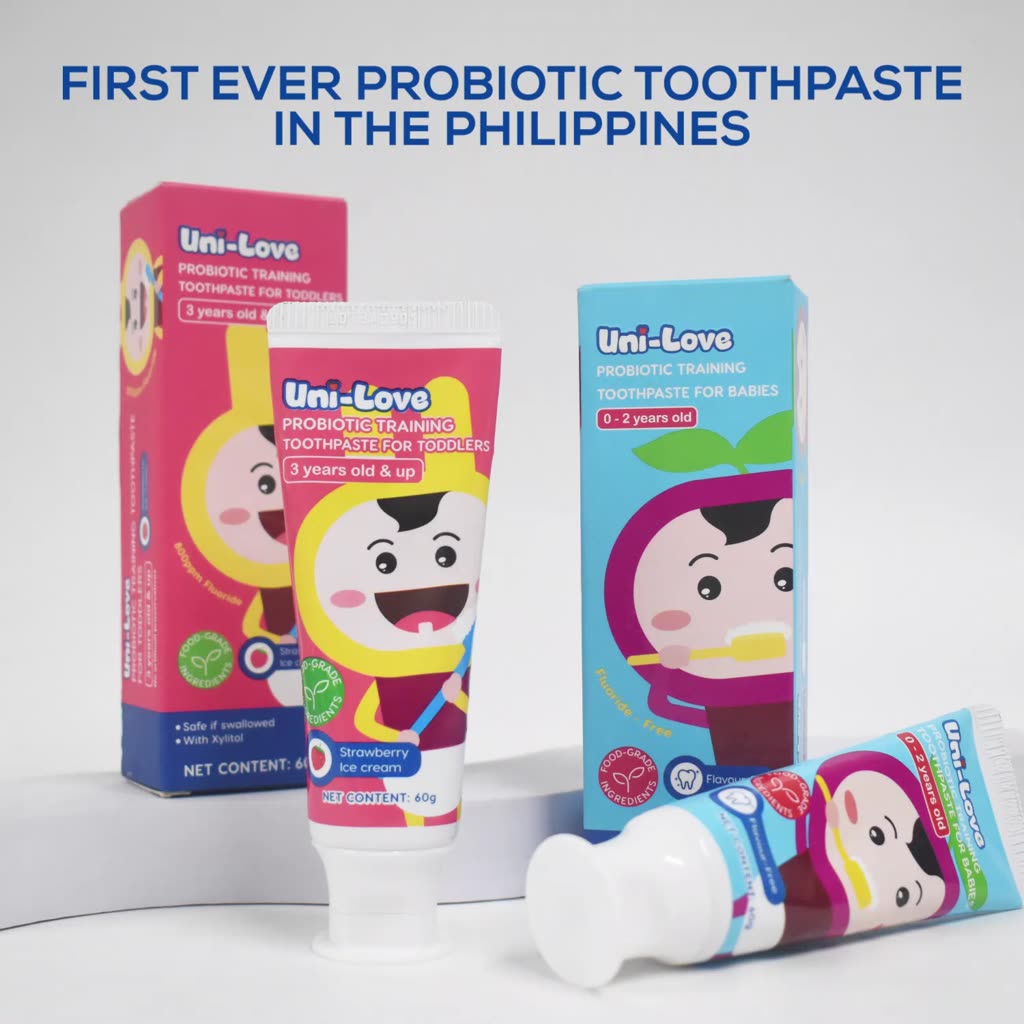 UniLove Probiotic Training Toothpaste - Flavour-Free (0-2 Years Old ...