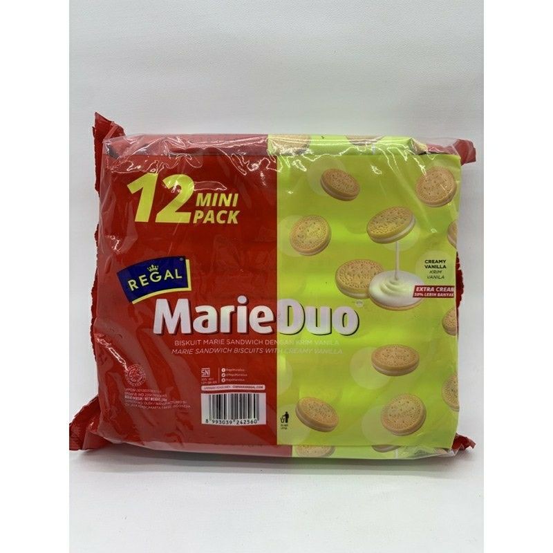 Regal Marie Duo Vanilla Flavored Biscuits 1 Pack 12 Packs | Shopee ...
