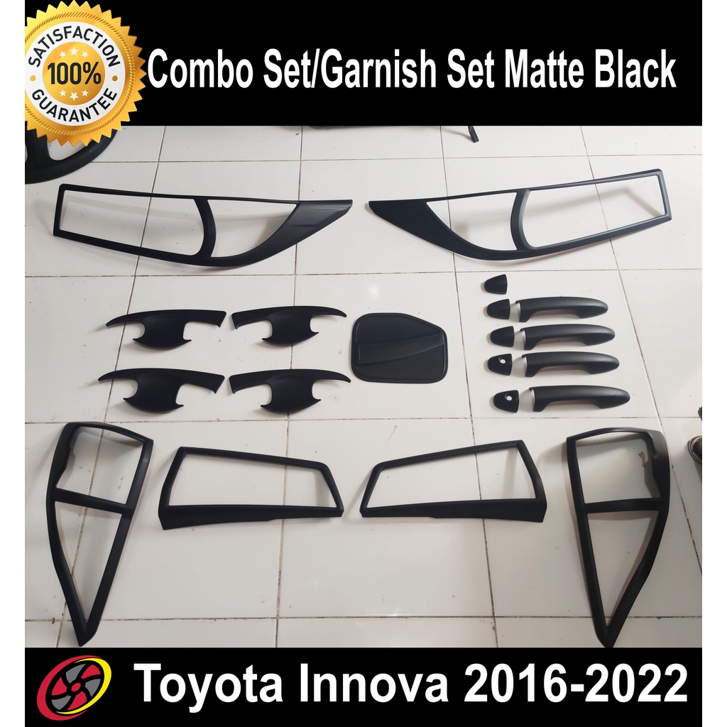 Toyota Innova 2005-2015 Combo Set/ Garnish Set Matte Black Thailand ...