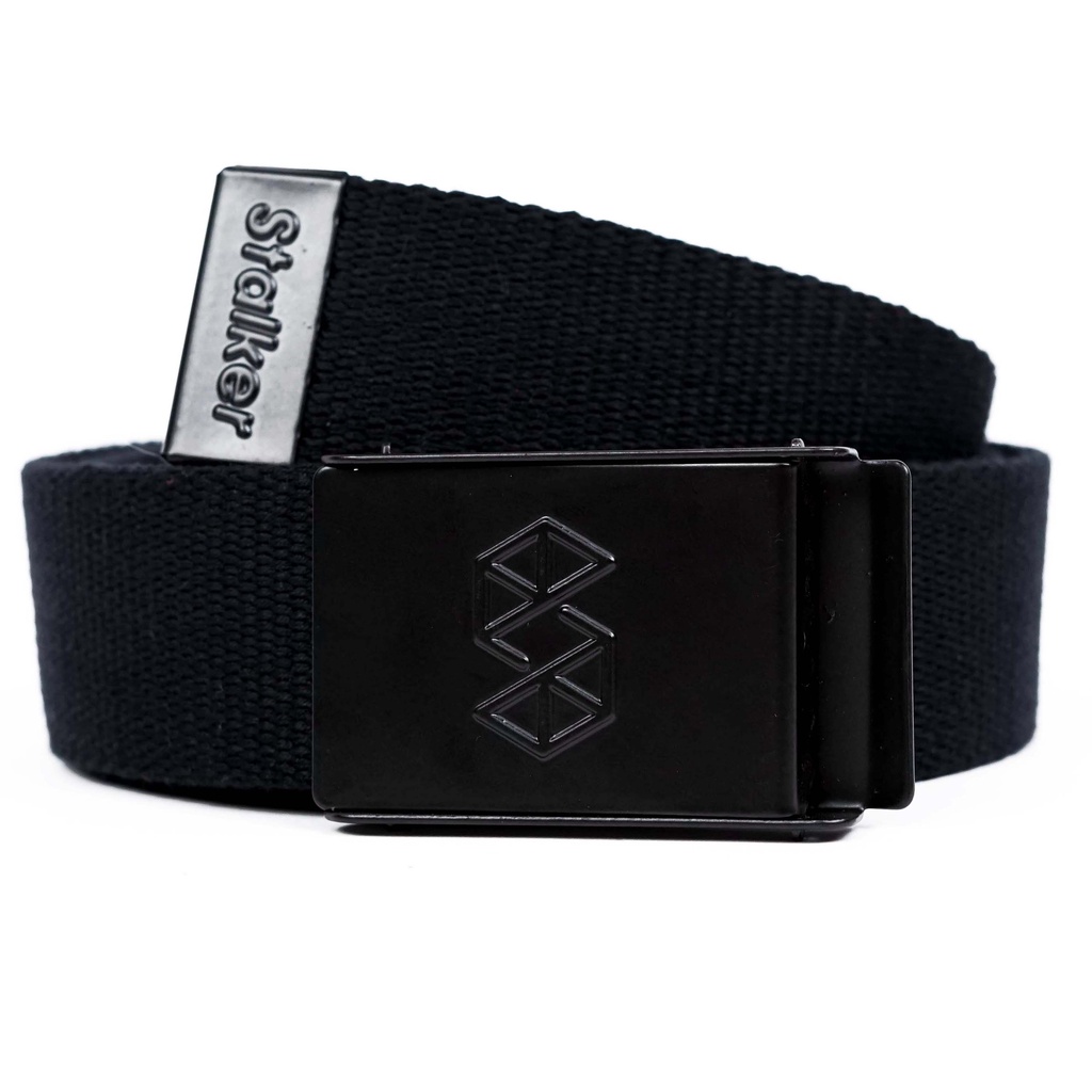 Stalker Webbing Belt/Belt - Zipper Black | Shopee Philippines