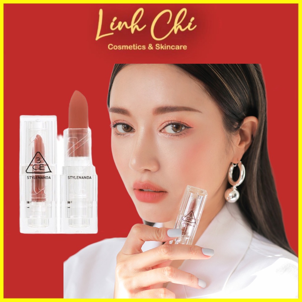 3ce Soft Matte Lipstick Transparent Shell for Smooth Lips 3.5g Genuine ...
