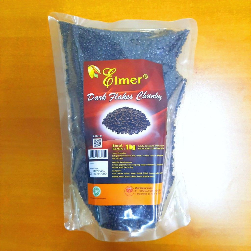 Elmer Topping Chocolate Flakes Chocolate Soklat Dark Chocolate Flakes ...