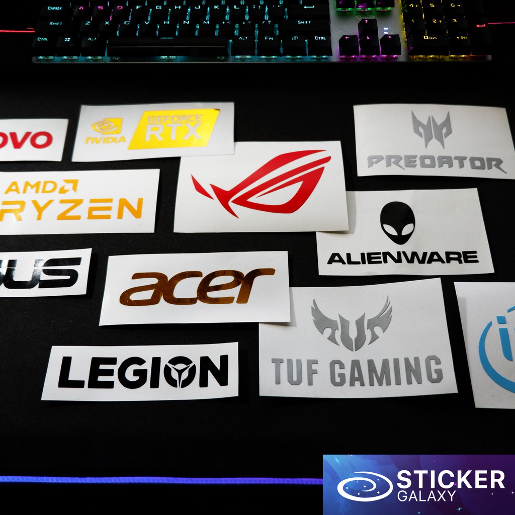 PC gamer decal sticker for ROG, ASUS, ACER and more vinyl | Shopee ...