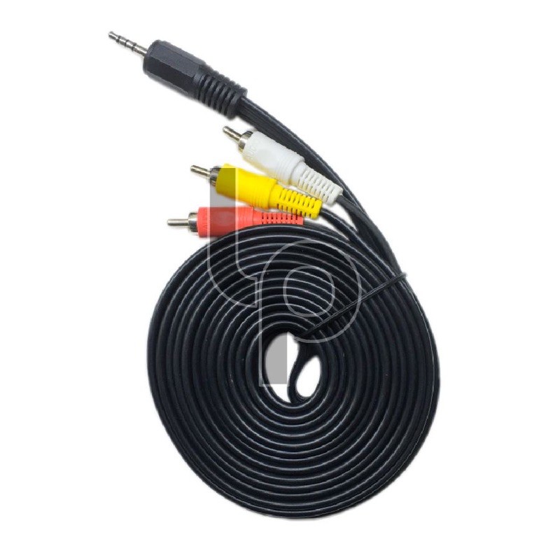 AUX 3 Line Signal Cable-RCA 3 Colors Length 5 m. | Shopee Philippines