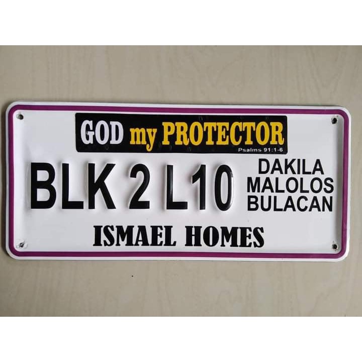House Plate Galvanized Embossed | Shopee Philippines
