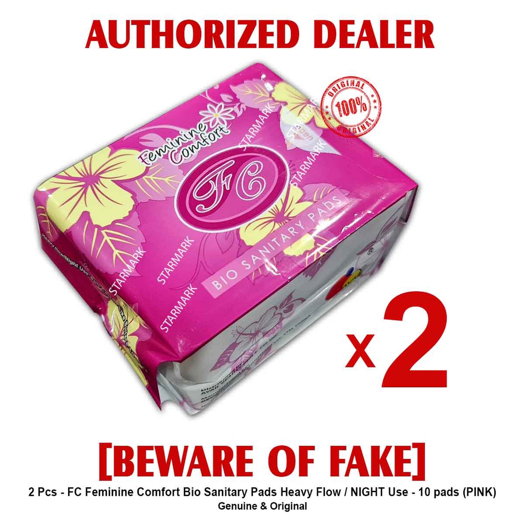 Avail FC Feminine Comfort NIGHT Use PINK Feminine Sanitary Pads Pad 10 ...