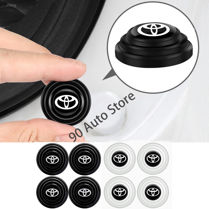 4pcs Modified Car Door Shock Absorber Auto Hood Trunk Thickening Silent ...
